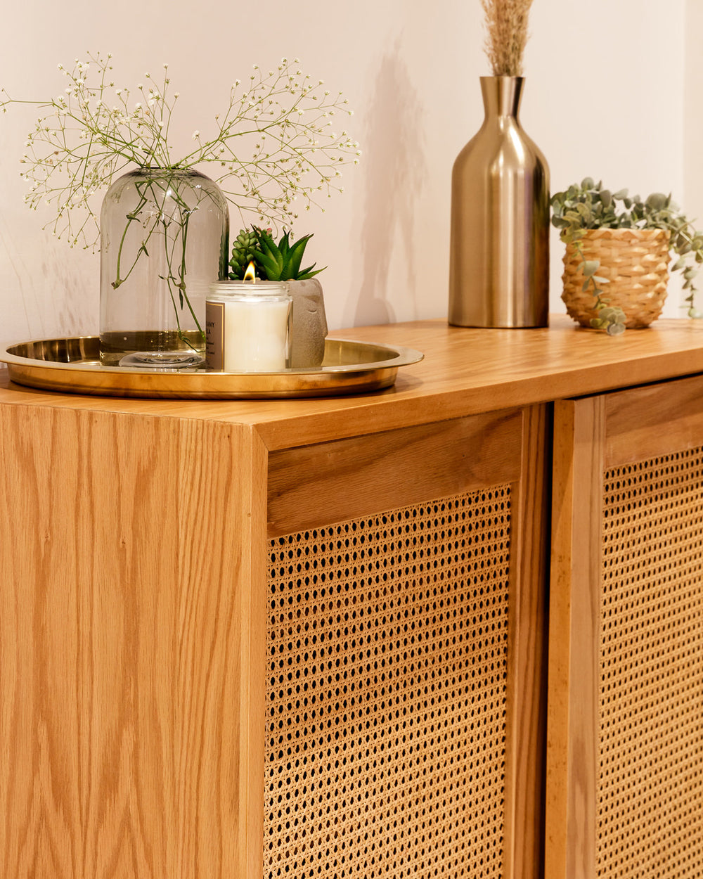 Rattan Sliding Shoe Storage - Elegant, Durable, and Sustainable Design