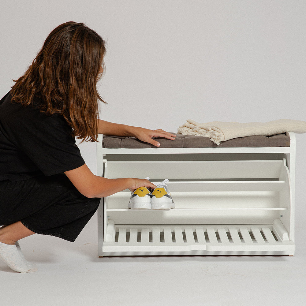 White Secret Shoe Storage